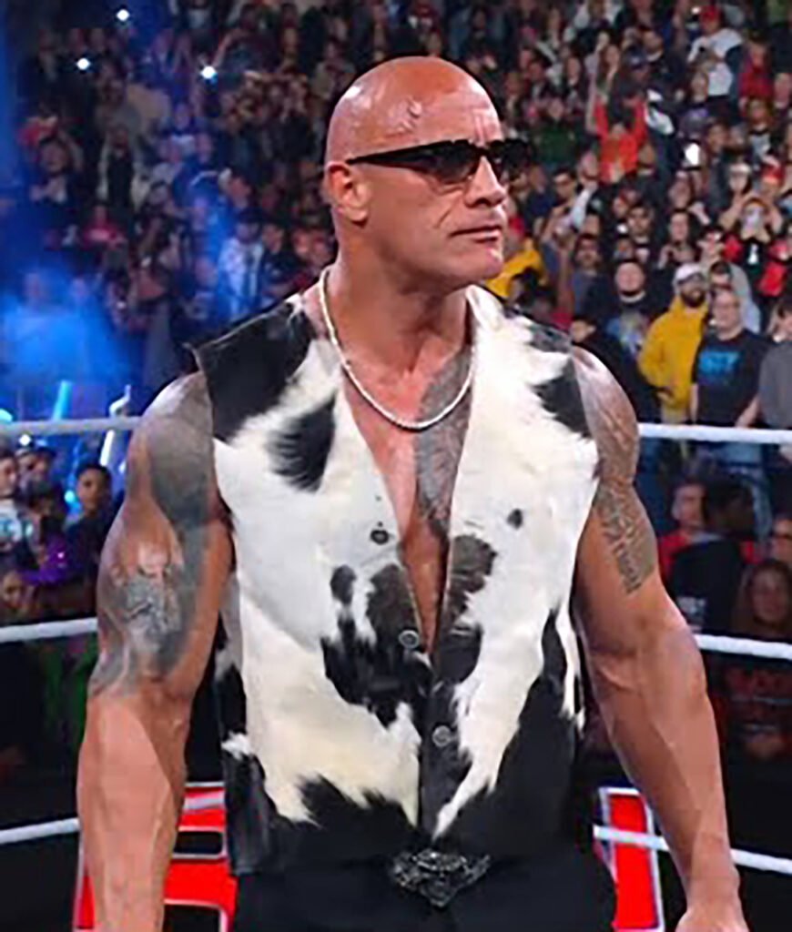 WWE 2024 Raw Dwayne Johnson Vest - Skinoutfits