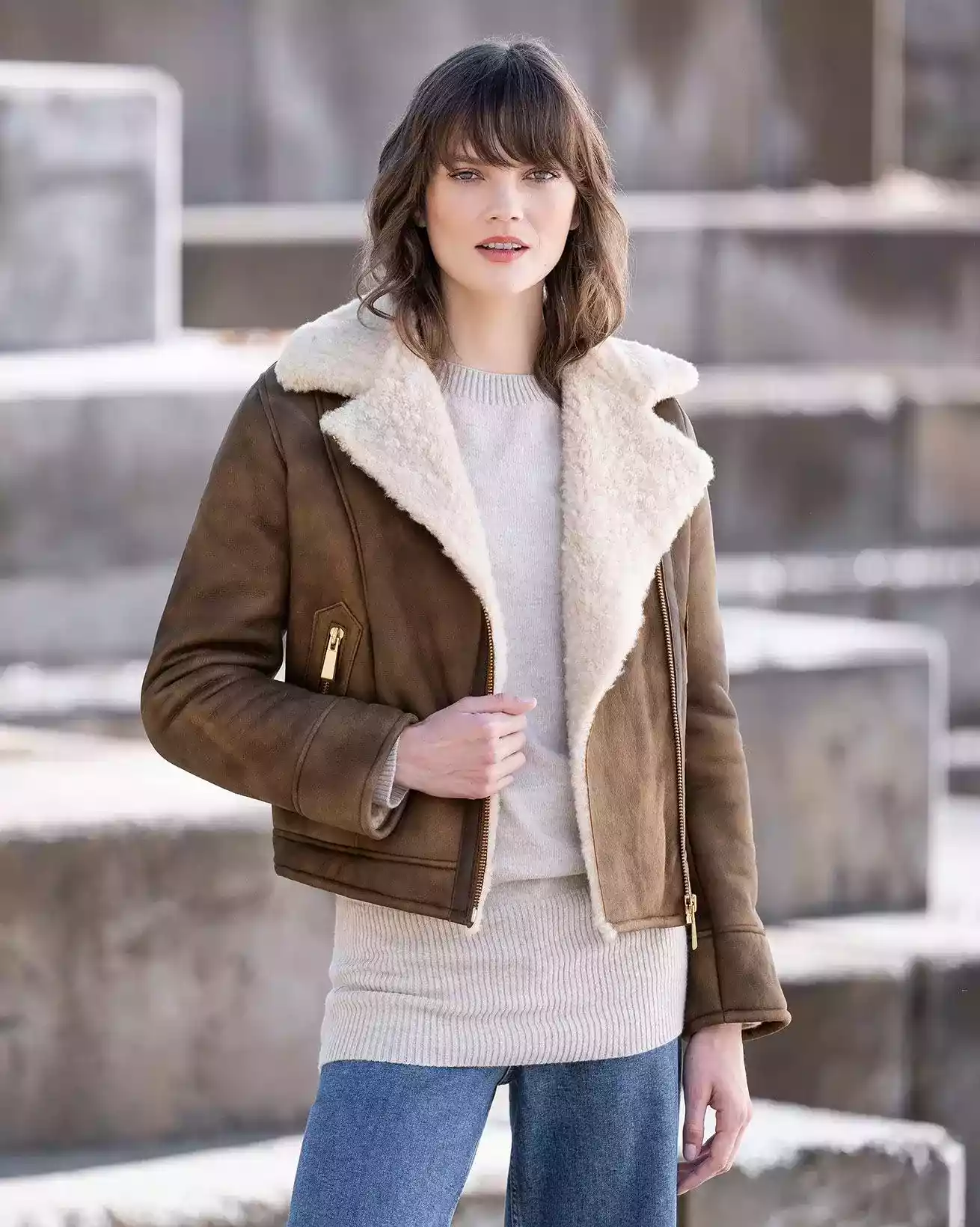 Women's Shearling Jackets | Free Delivery at SkinOutfits